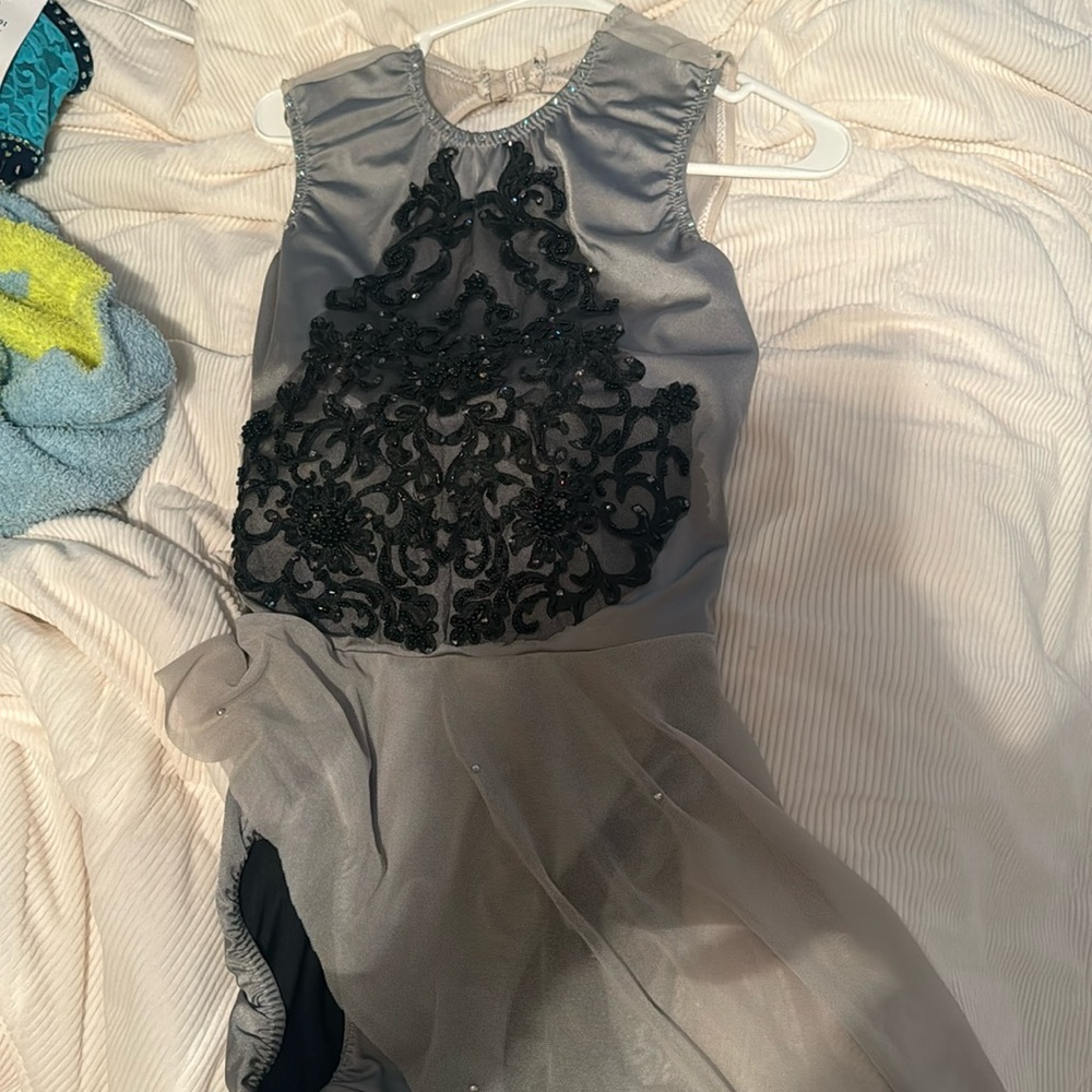 Gray And Black Dance Costume, Adult Medium - Gem